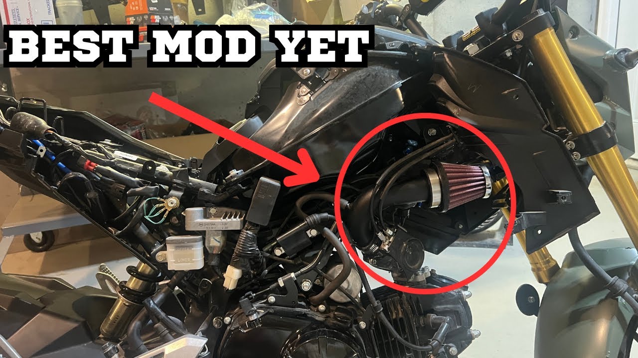 Installing Chimera Intake on Honda Grom - YouTube