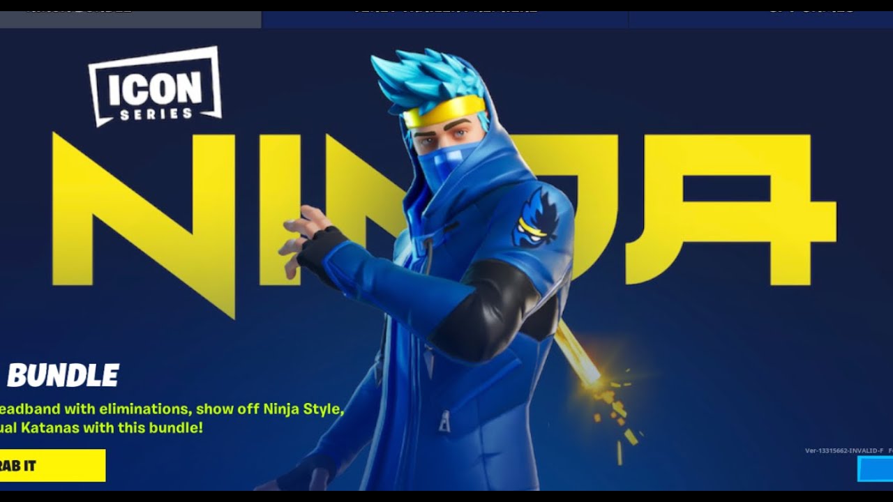 Fortnite NINJA Skin Bundle is BACK! Daily Item Shop - YouTube