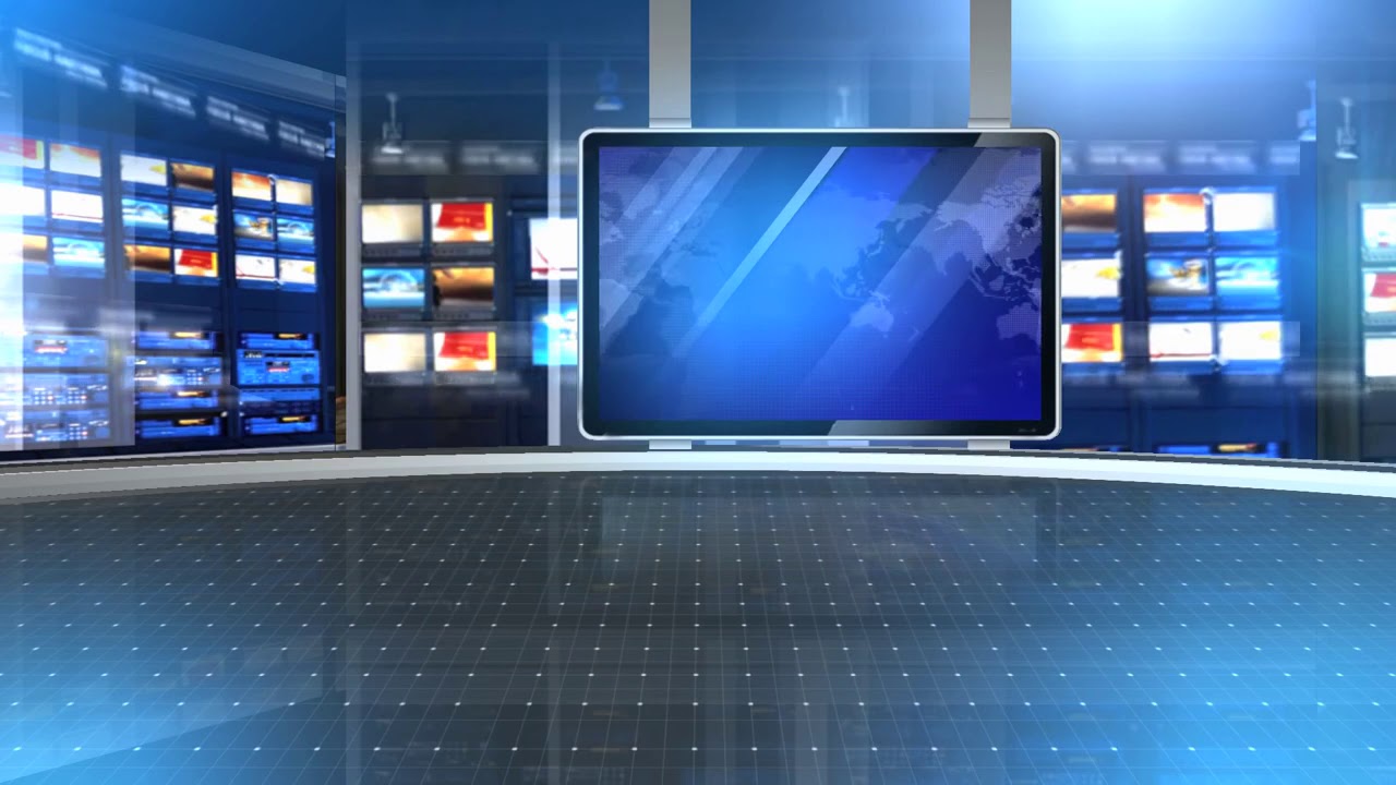 NEW GREENSCREEN television set design newsroom FREE Chroma Green Screen ...