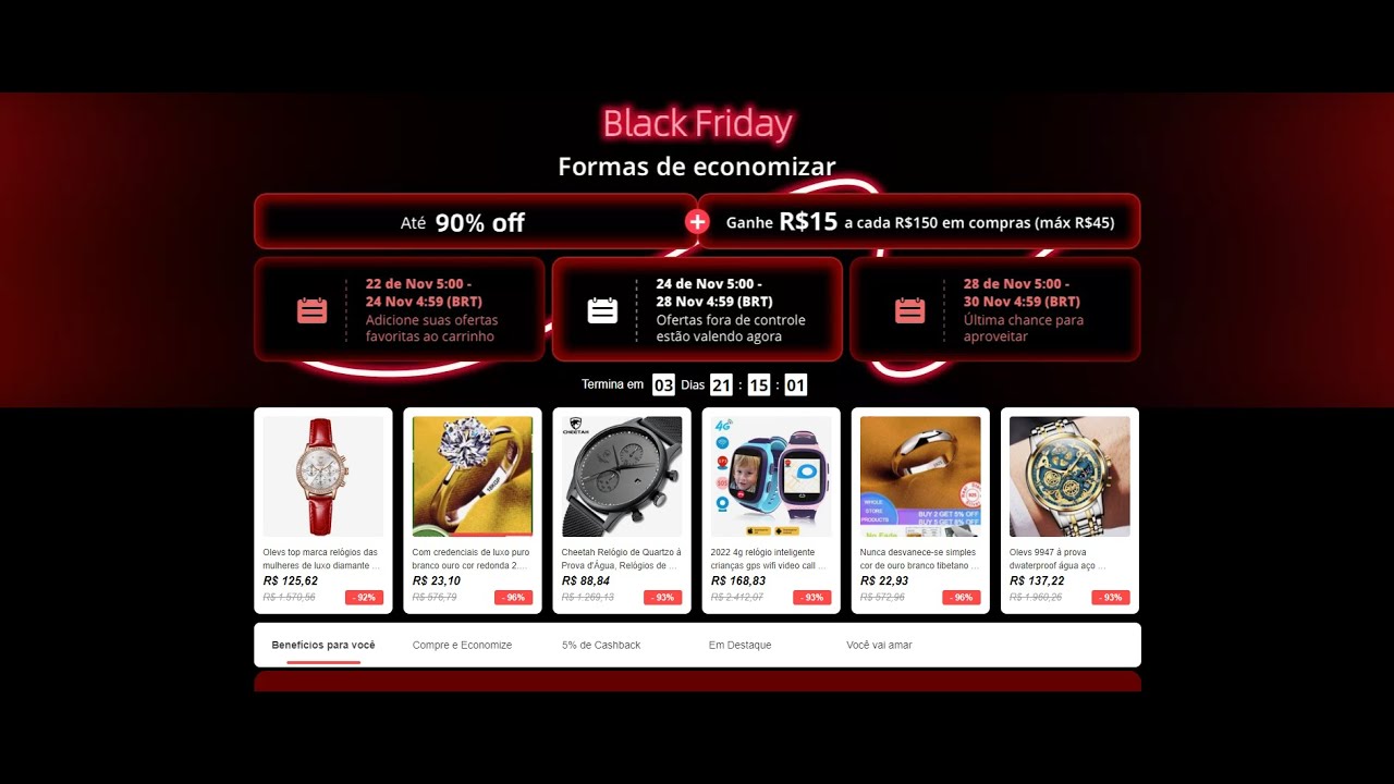 LIVE! PROMOÇÕES ALIEXPRESS - YouTube