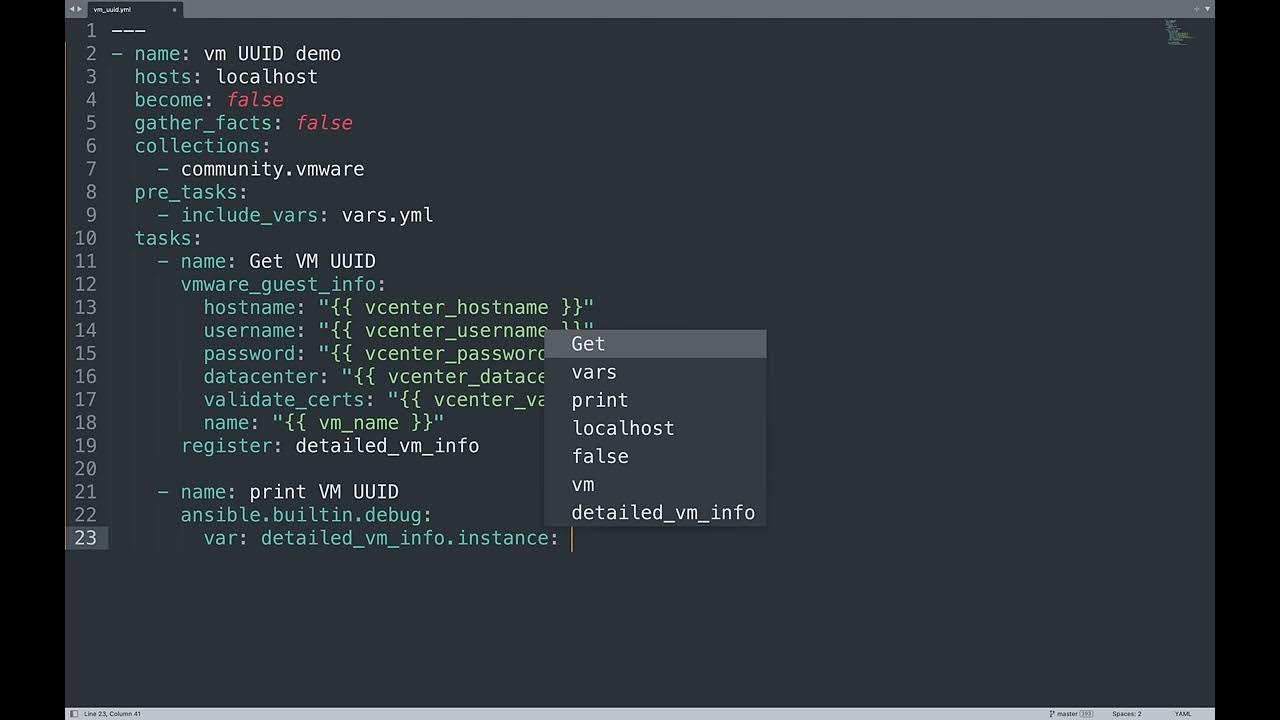 Get VMware vSphere Virtual Machine UUID - Ansible module vmware_guest_info - YouTube
