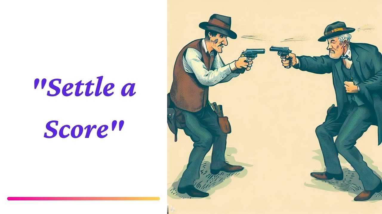 How does "settle a score" convey resolving conflicts or seeking justice ...