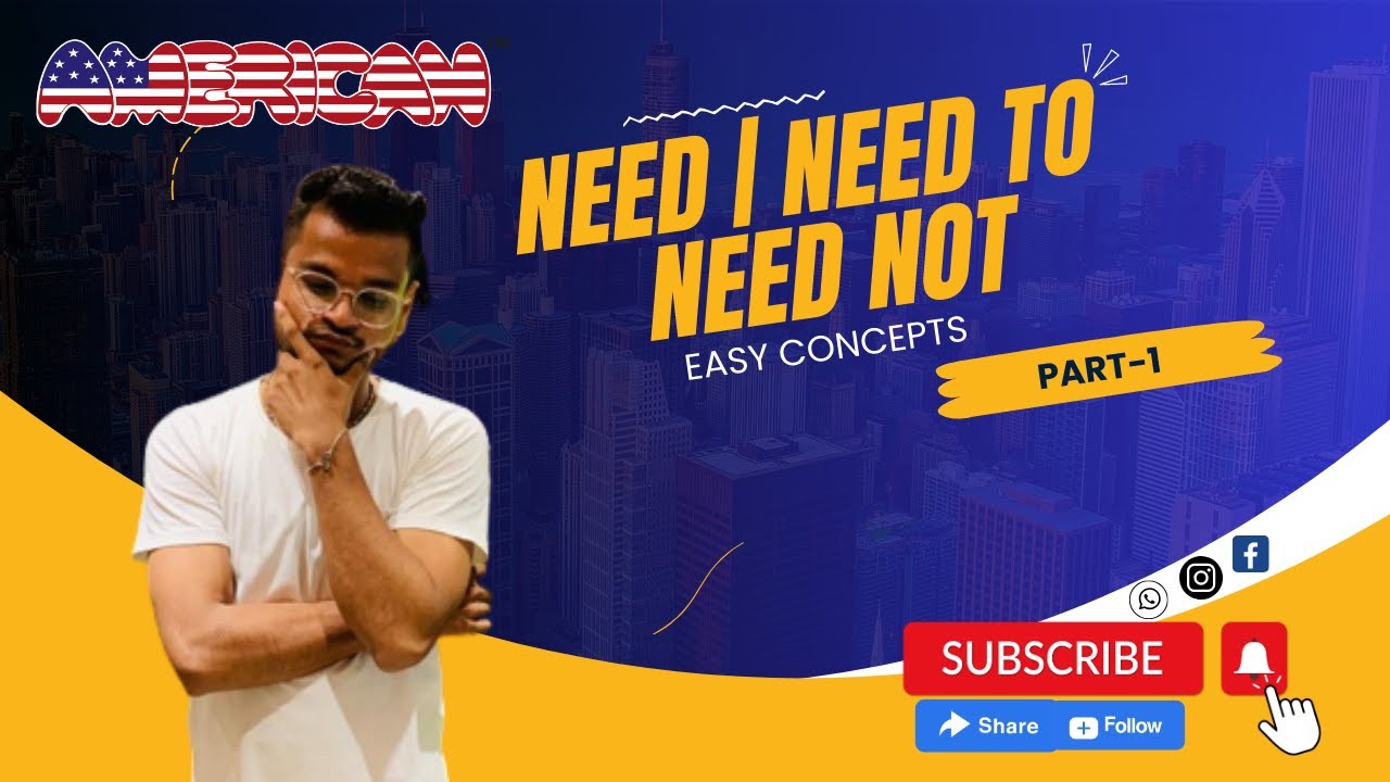 Need to | Need not | Need | Spoken English | No Grammar | English ...