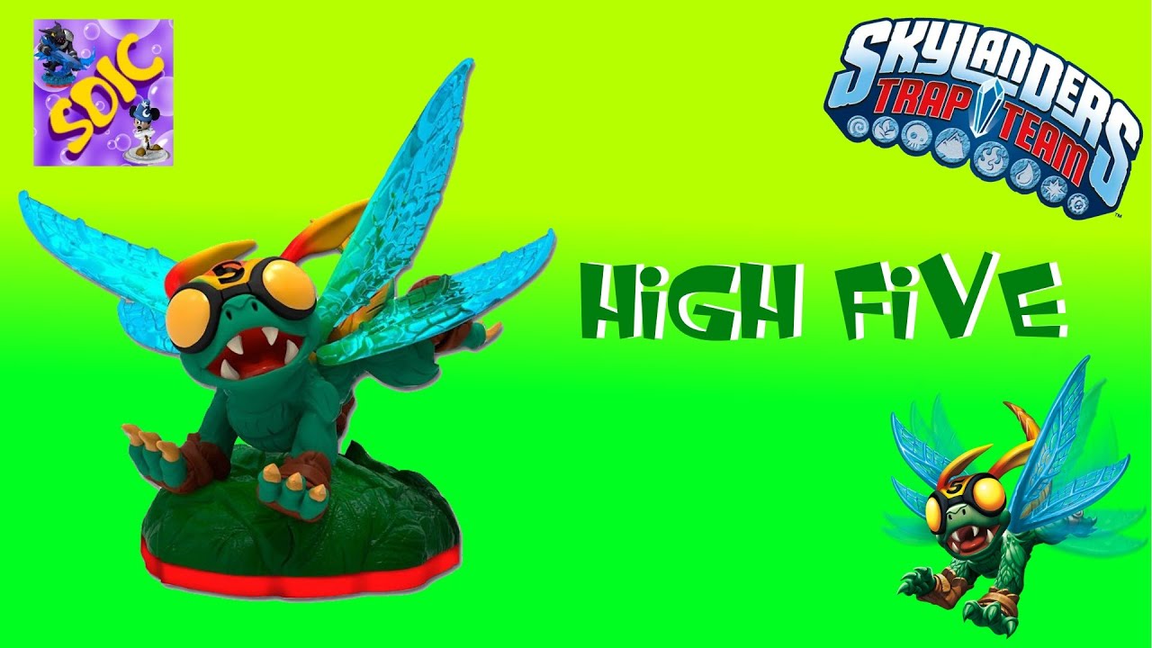 UNBOXING Skylanders Trap Team Life Element HIGH FIVE toys review - YouTube