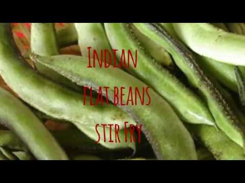 Indian flat beans stir Fry/ Chapparada avarekayi palya - YouTube