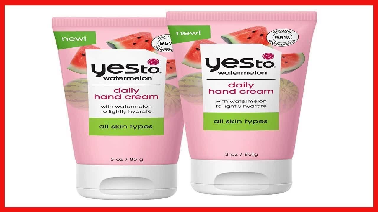 Yes To Watermelon Daily Hand Cream, Hydrating & Creamy Texture To ...