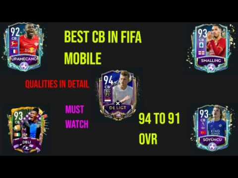 Best CB in fifa mobile 94 to 91 ovr - YouTube