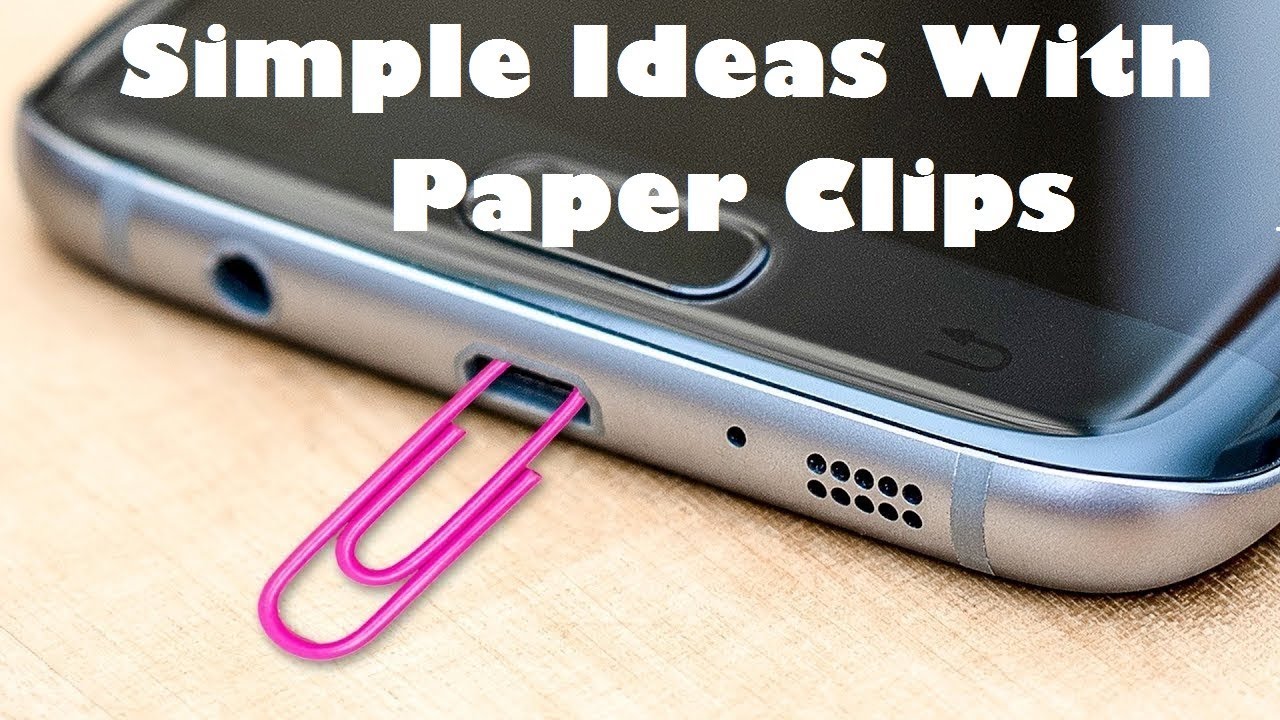 13 Simple Ideas With Paper Clips - YouTube