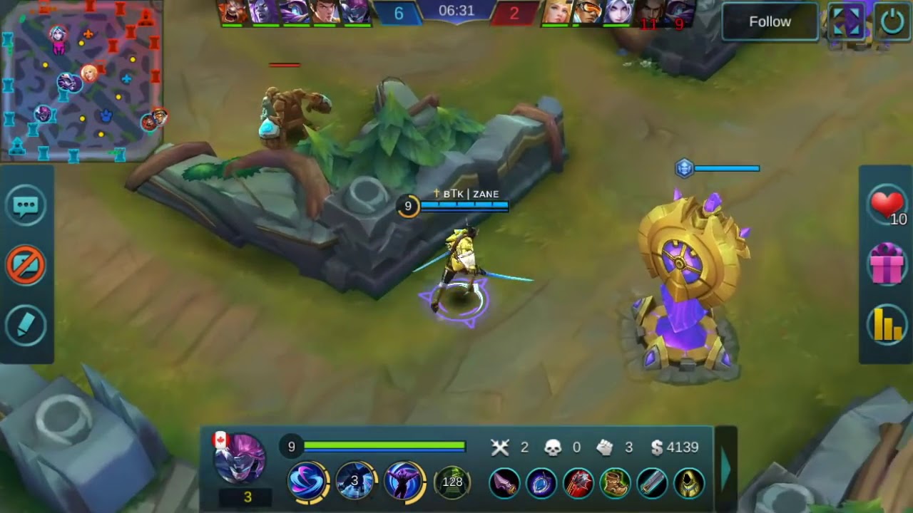 Mobile Legends - Learning From Pros - BTK | ZANE Unkillable Saber BUILD ...