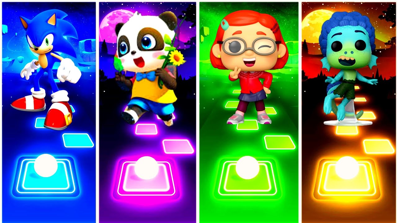 Sonic the hedgehog 🆚 Baby Bus Friends 🆚 Turning Red The Movie 🆚 Luca.🎶 ...