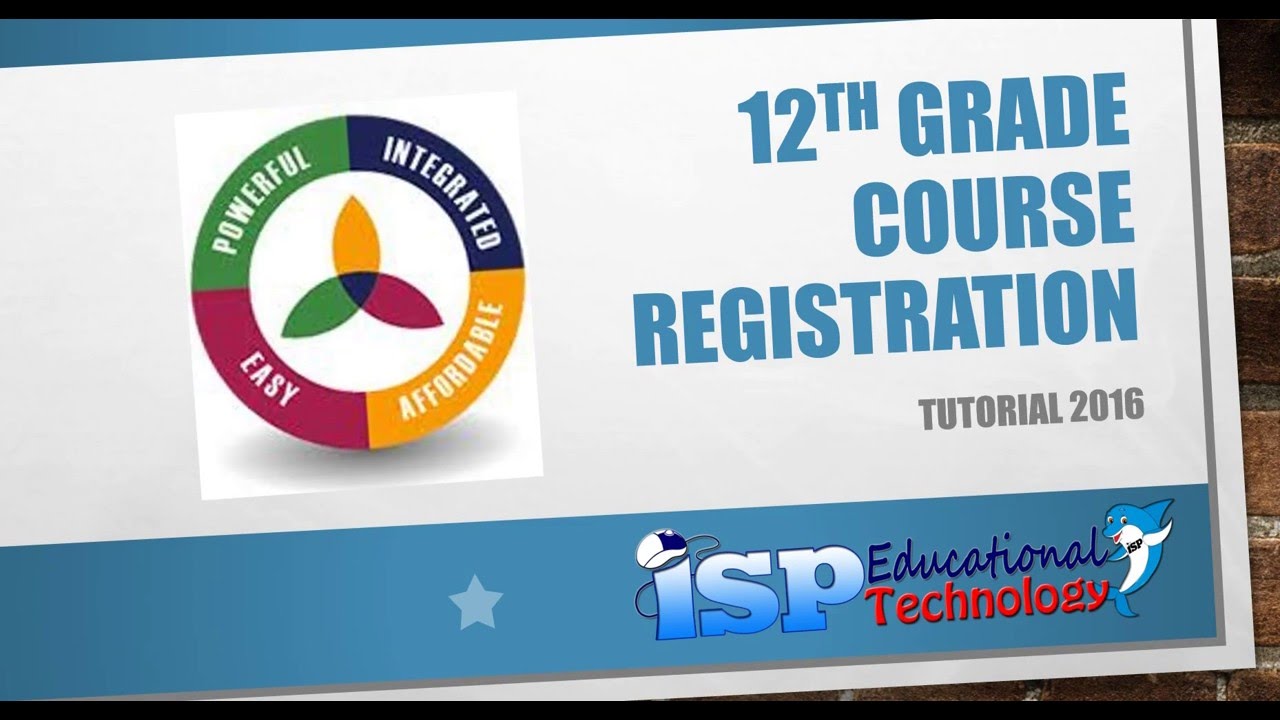 12th Grade Course Registration Tutorial for RenWeb - YouTube