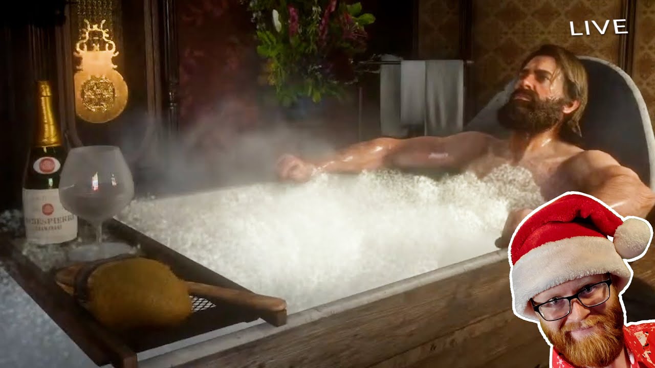 Arthur Morgan Takes a Bath - YouTube