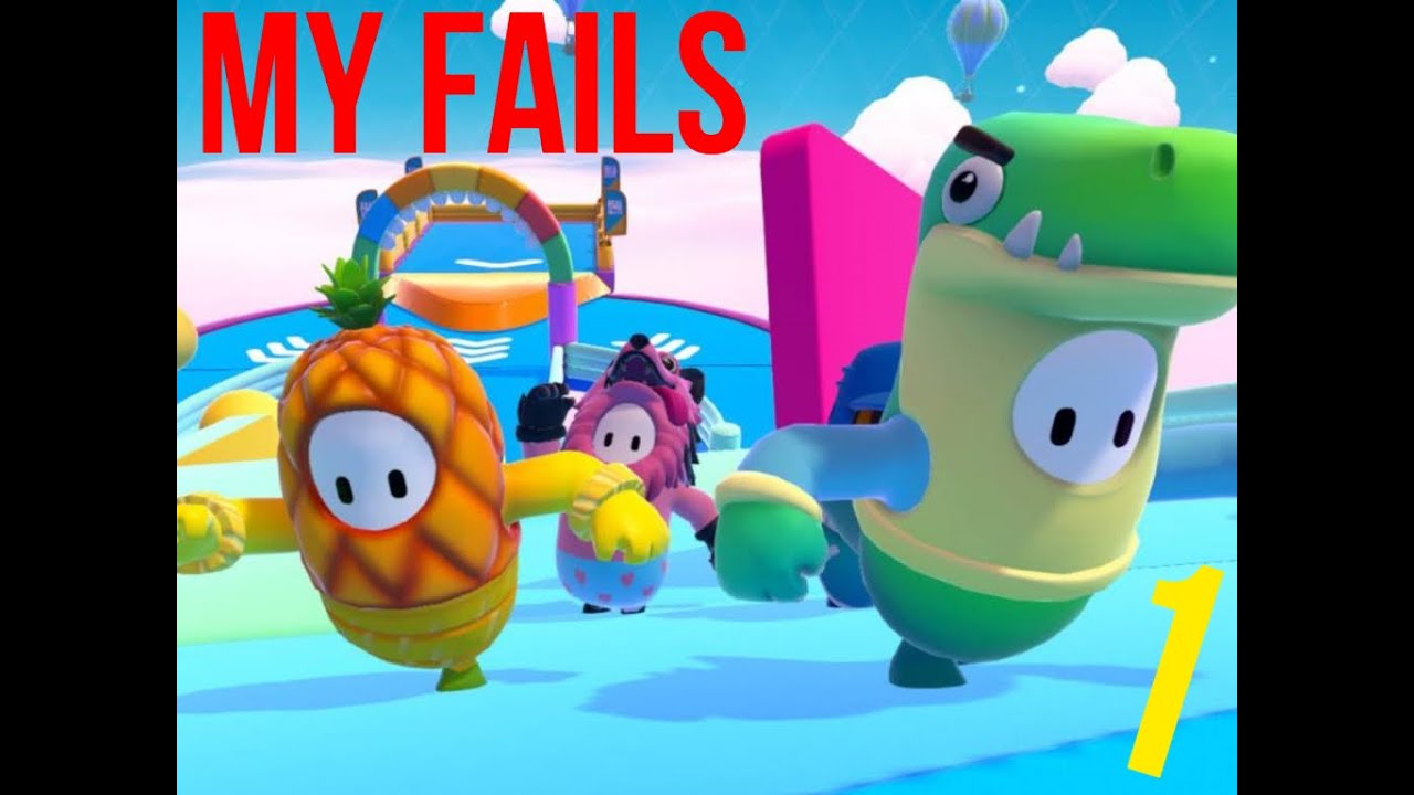 MY FAILS IN FALL GUYS 1 - YouTube