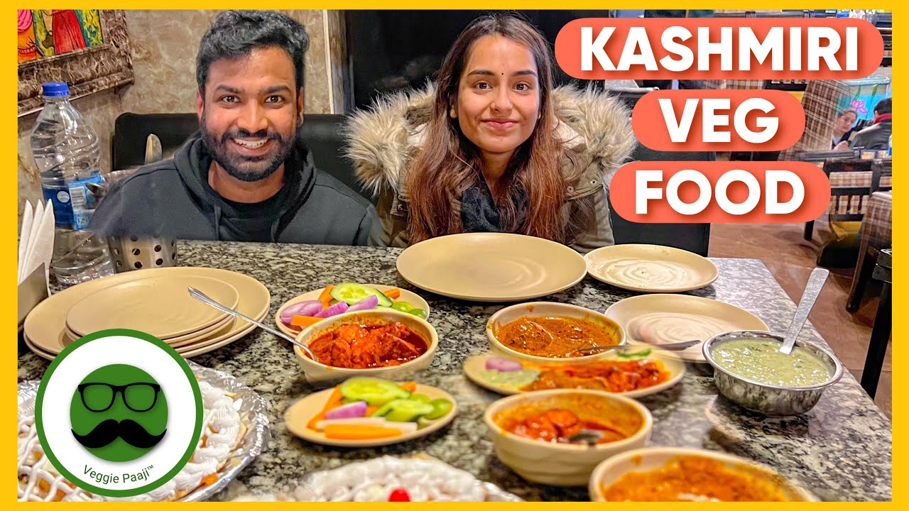 Authentic Kashmir Veg Food | Veggie Paaji Srinagar - YouTube