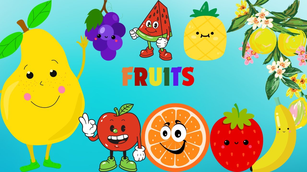Fruits Name | Pre School | Learn English Words (Spelling) Video For ...
