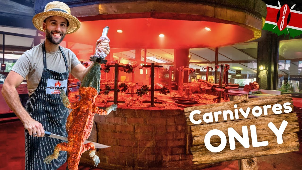 We Ate WILD MEAT at Carnivore Restaurant Nairobi - YouTube