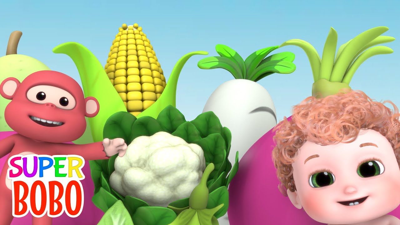 Picking Vegetables At The Farm | Vegetables Song | english cartoon ...