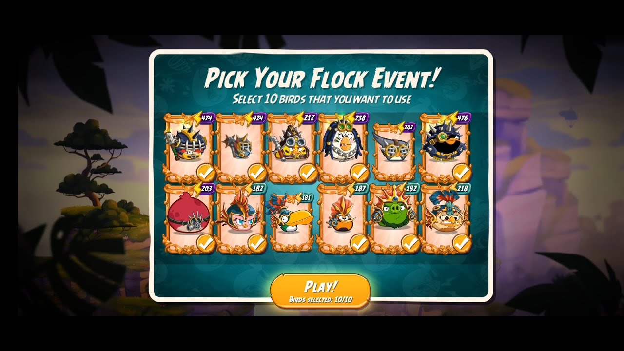 Angry Birds 2 AB2 Clan BATTLE (CVC) - pick 10 birds - (3.21 update ...