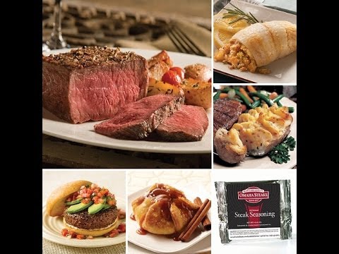 Omaha Steaks 36piece Feast with Private Reserve Steaks - YouTube