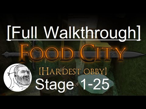 ROBLOX: Food City Obby Walkthrough [Stage 1-25] - YouTube