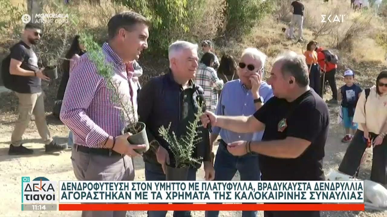 Όλοι Μαζί Μπορούμε: Δενδροφύτευση στον Υμηττό | Οι Δεκατιανοί | 03/11 ...