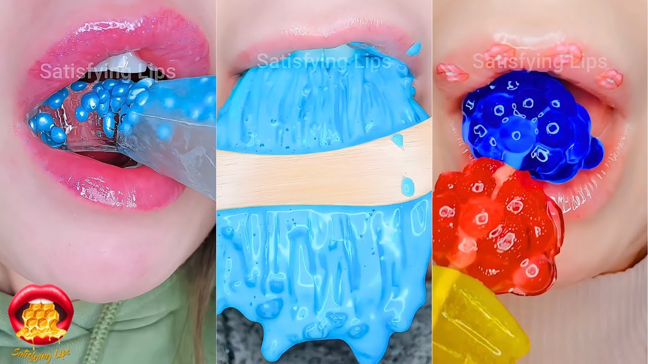 30 Minutes For Sleep ASMR Satisfying relaxing Eating Emoji Food Sounds ...