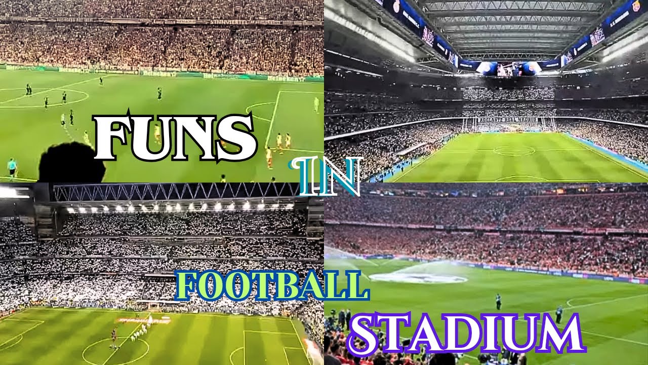 Football FUNS inside STADIUM 🏟️🏟️ Excited Moments in football - YouTube