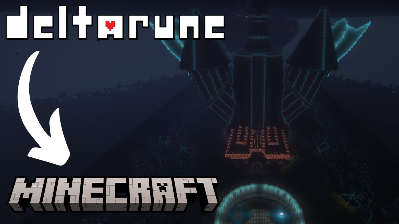 I Built Deltarune's Castle Town in Minecraft - YouTube