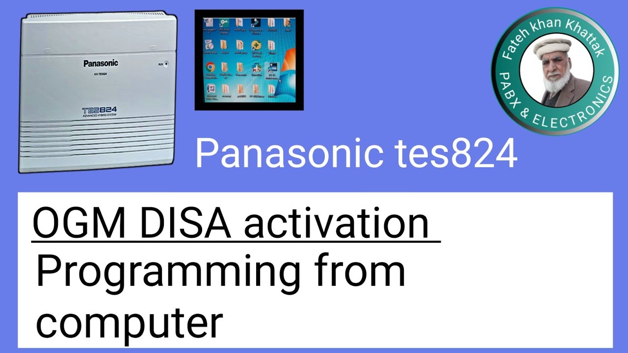 DISA OGM activation from computer | Panasonic kx-tes824 , - YouTube