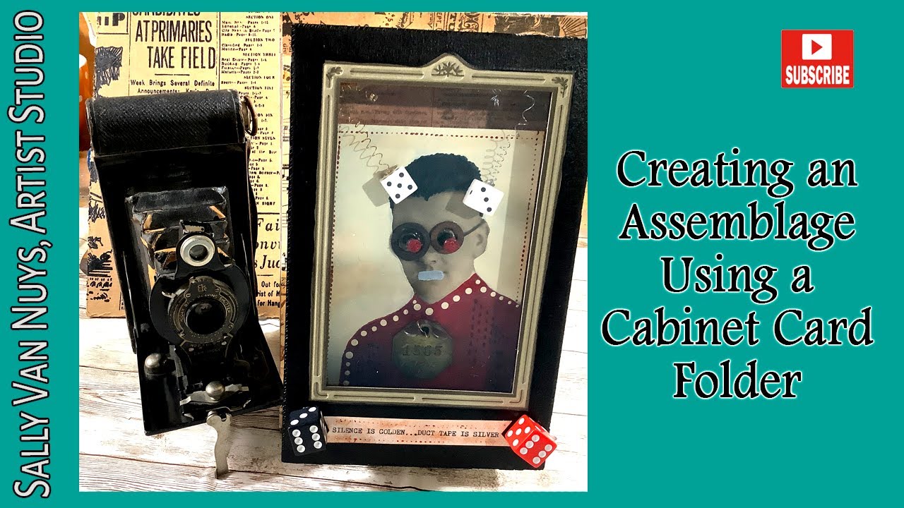 Creating an Abstract Assemblage with a Cabinet Card Folder - # ...