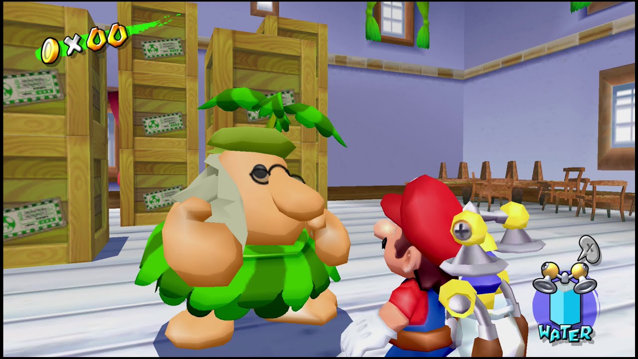 Super Mario Sunshine - Delfino Plaza: The Box Smashing Mini-Game #2 ...