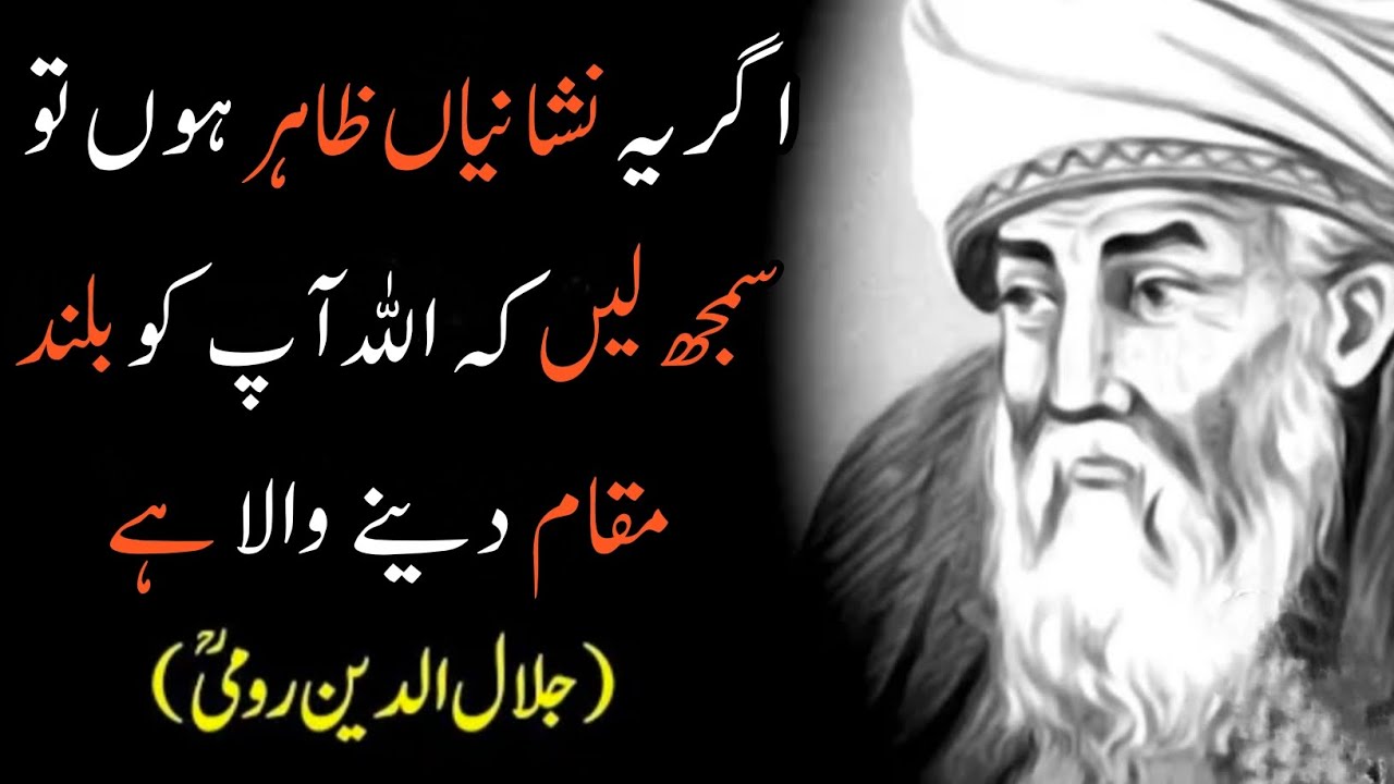 Allah Aap Ko Buland Muqam Dene Wala Hai | Maulana Rumi Quotes | Life ...