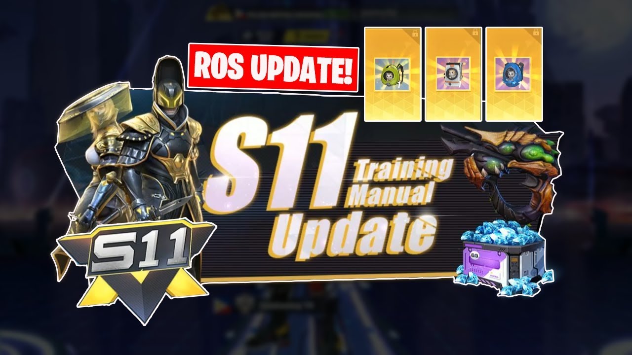 ROS UPDATE: Season 11 Training Manual Unboxing | New Healer & Bag Skins ...