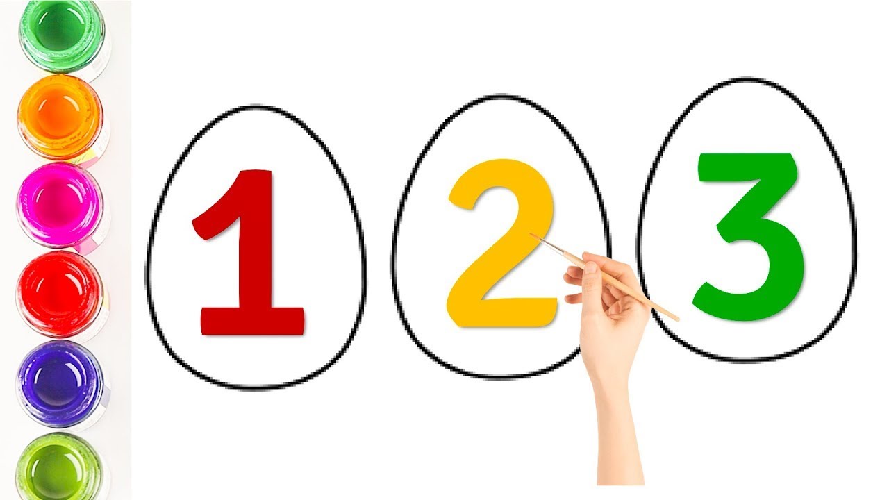 Counting Numbers | write and read numbers | 12345 learning for kids | 1 ...