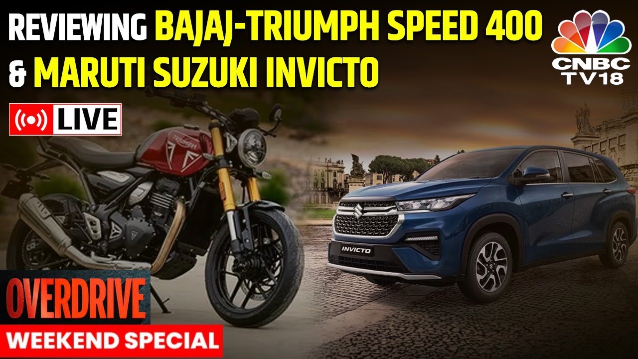 LIVE: Bajaj-Triumph Speed 400 & Maruti Suzuki Invicto Review | Auto ...