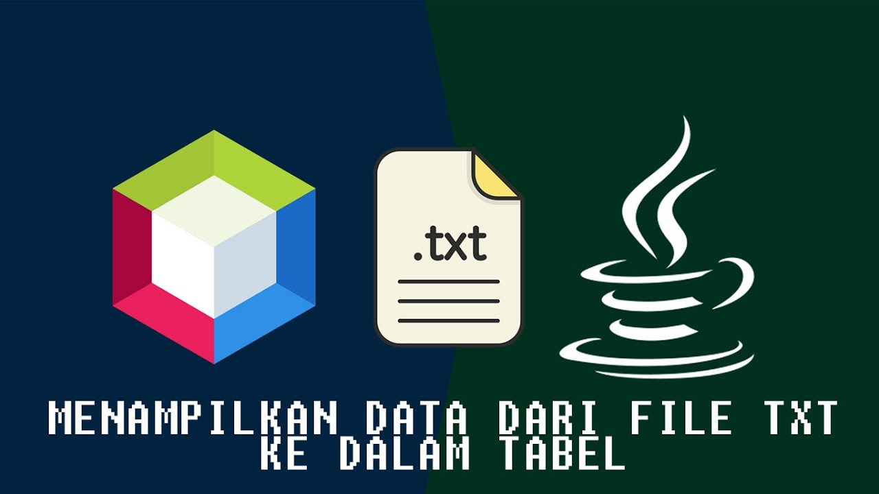 [Part 4] Menampilkan data TXT ke dalam Tabel - YouTube