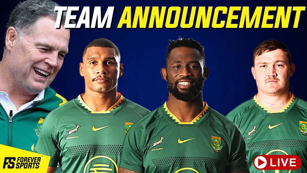 Springbok Team Announcement vs Argentina LIVE! | Reaction Show - YouTube