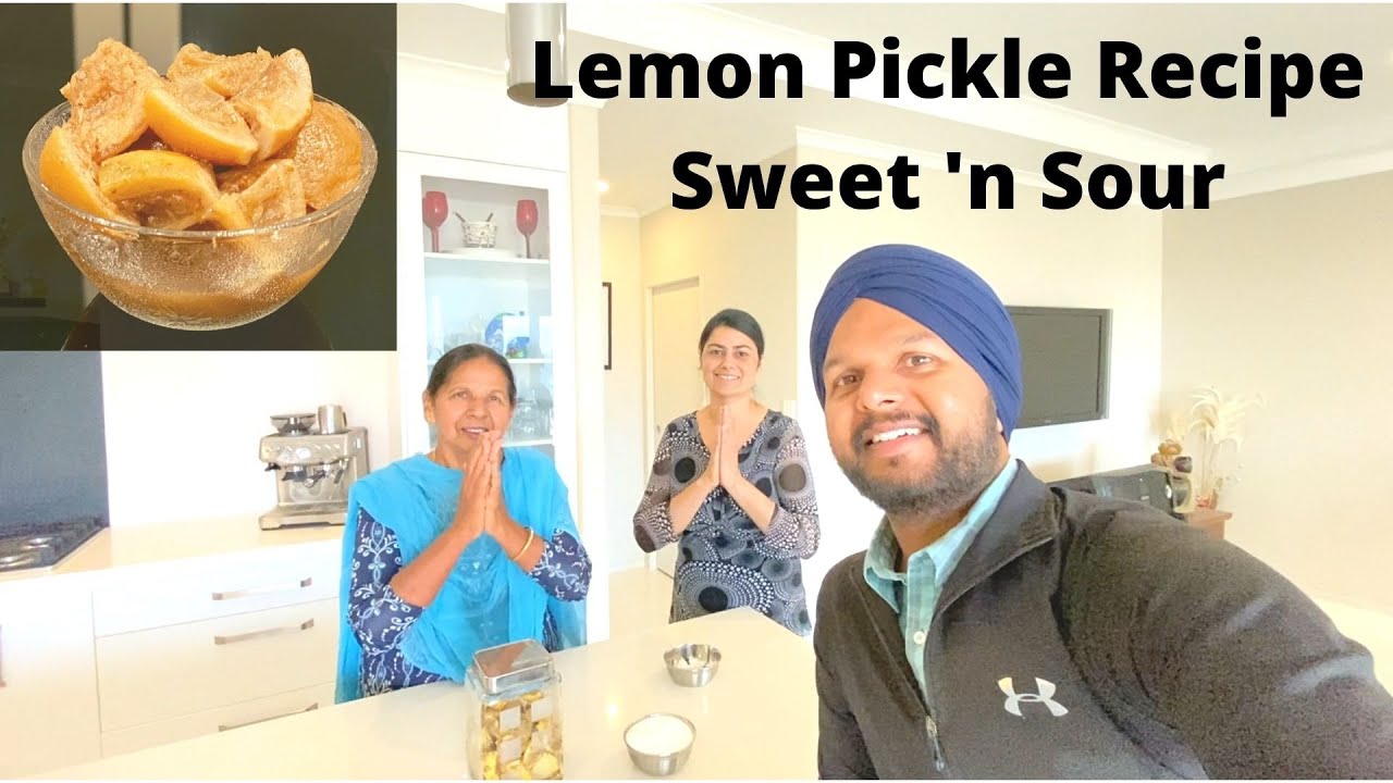 Lemon Pickle Recipe - Mother's Traditional Indian Style || Nimbu ka ...