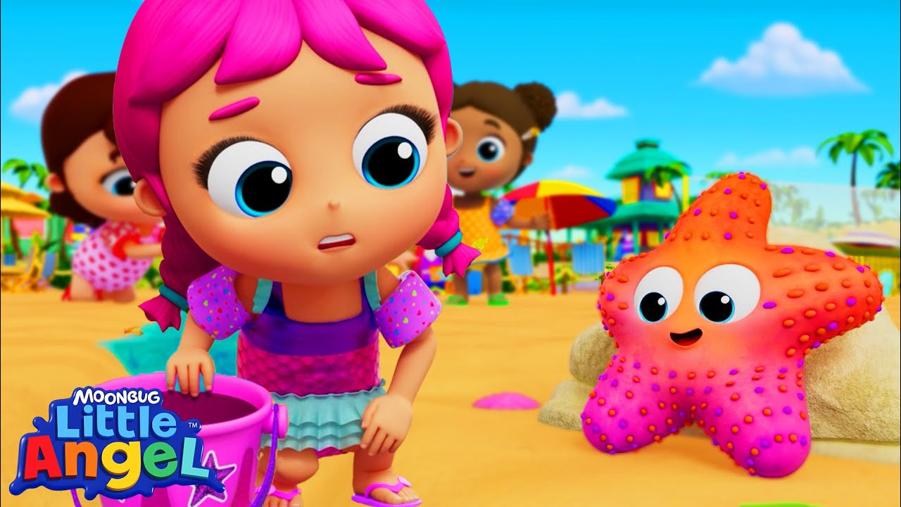 Twinkle Twinkle Little Starfish! Mermaid | Animal Videos | Little Angel ...