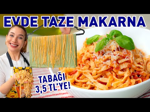 Tabağı 3,5 TL’ye Restorandakinden Lezzetli Ev Yapımı Taze Makarna Tarifi