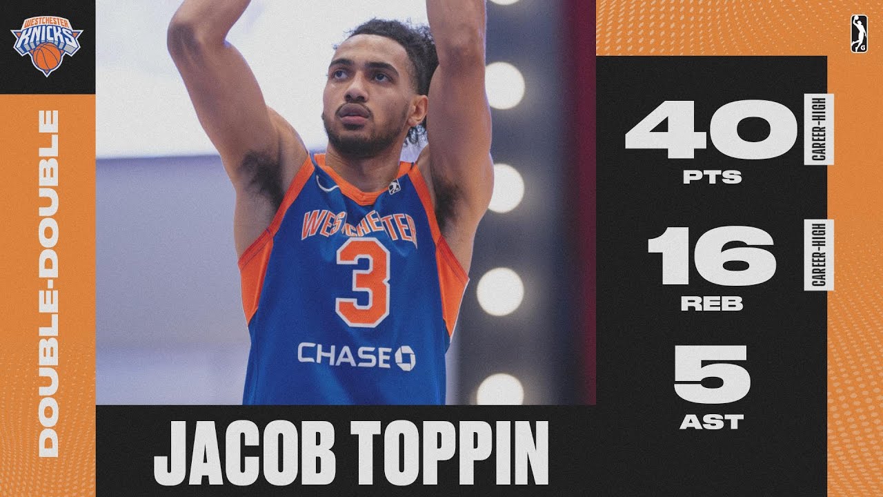 CAREER-HIGH Night For Jacob Toppin Who Dropped 40 PTS & 16 REB In ...