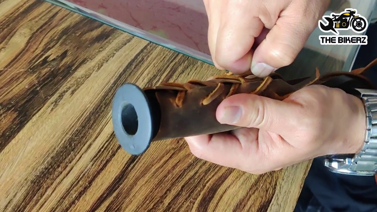 HOW TO PUT TASSELS ON YOUR HANDLEBAR THE BIKERZ #leathertassels # ...