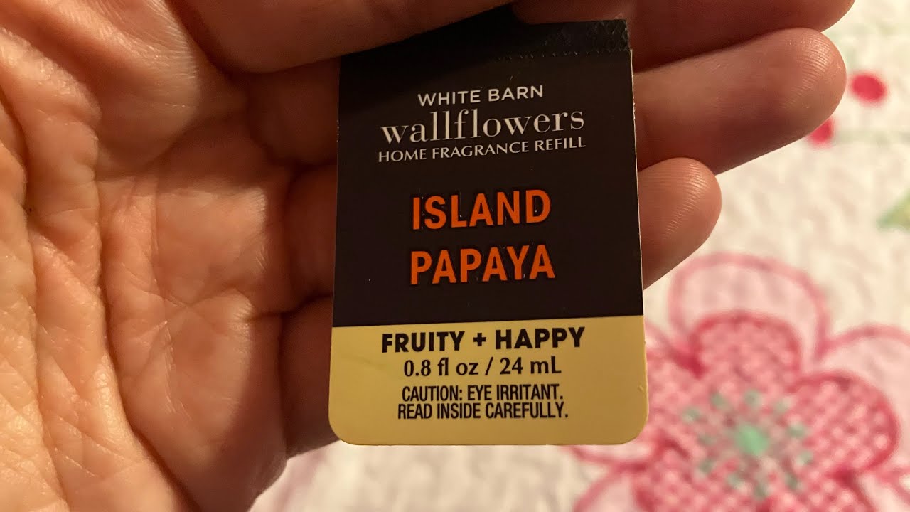 Mena's Review On The Island Papaya By Bath And Bodyworks - YouTube