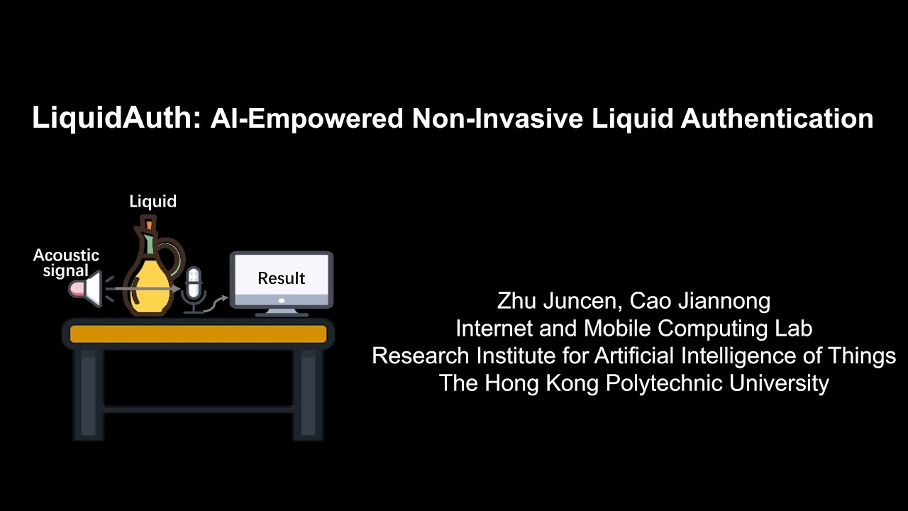LiquidAuth AI-Empowered Non-Invasive Liquid Authentication - YouTube