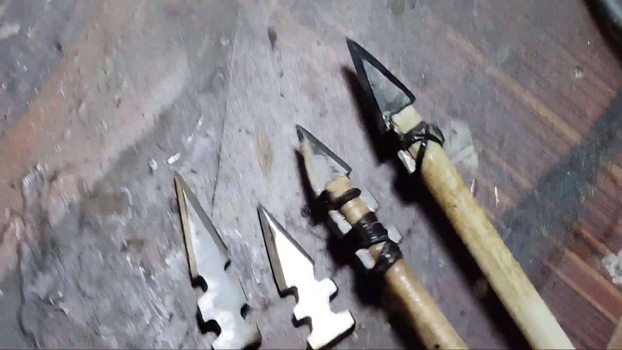 how to make deadly arrow head | DIY arrow heads - YouTube