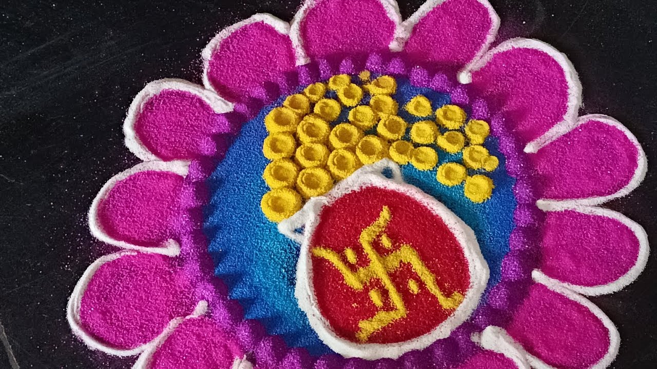 Dhanteras rangoli designs simple rangoli designs diwali rangoli design ...