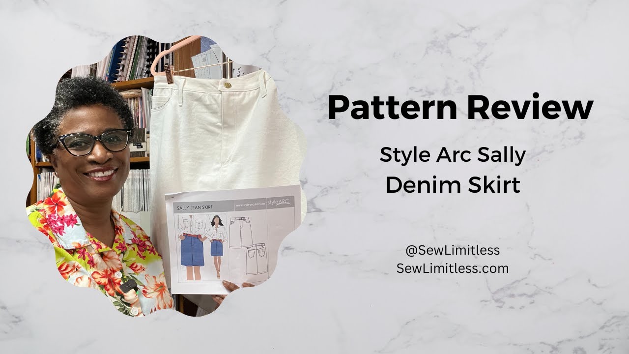 Pattern Review: Style Arc Sally Denim Skirt - YouTube