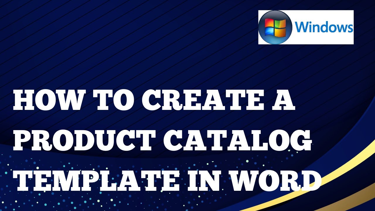 How to Create a Product Catalog Template in a Microsoft Word Document ...