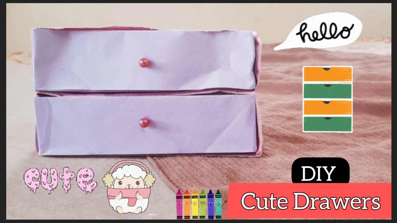 "Crafting a DIY Paper Storage Drawer: Organize with Style" - YouTube