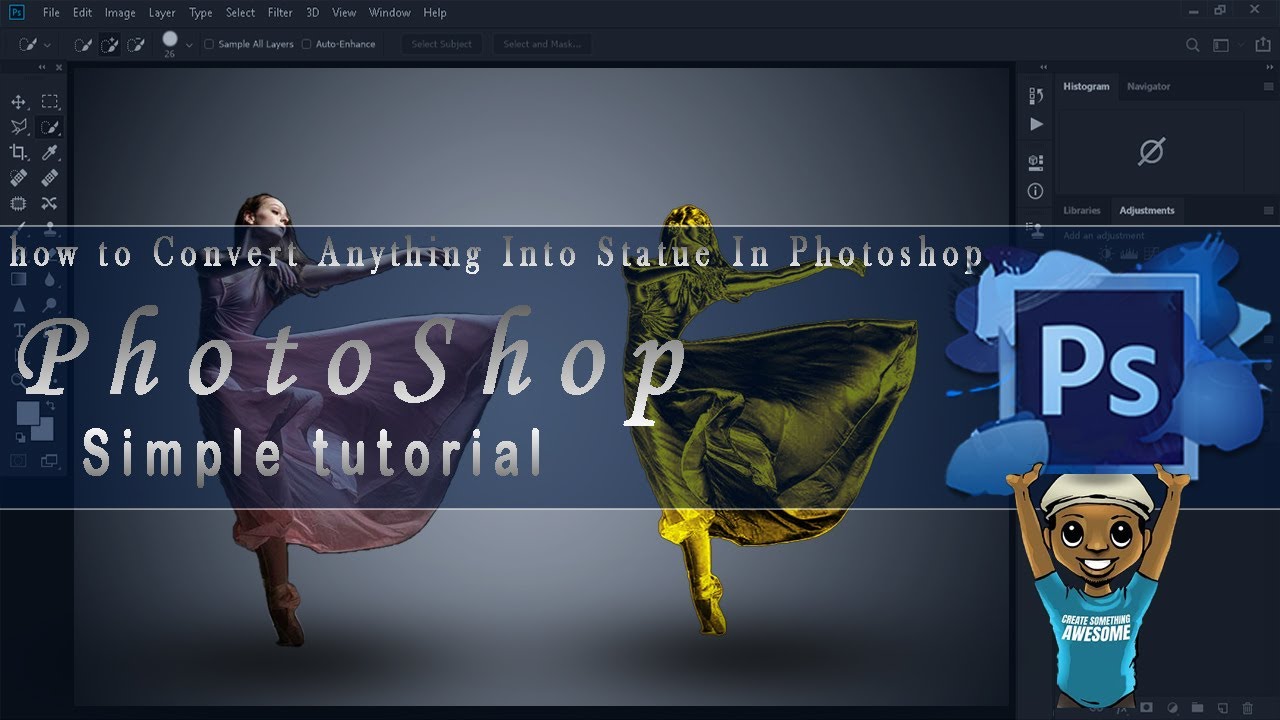 How To Convert Anything Into Statue In Photoshop Tutorial || PHOTOSHOP ...